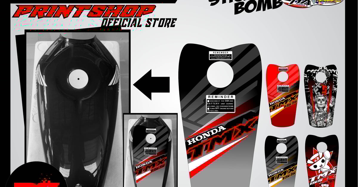 Custom Motorcycle Sticker Decals | PS PRINTSHOP