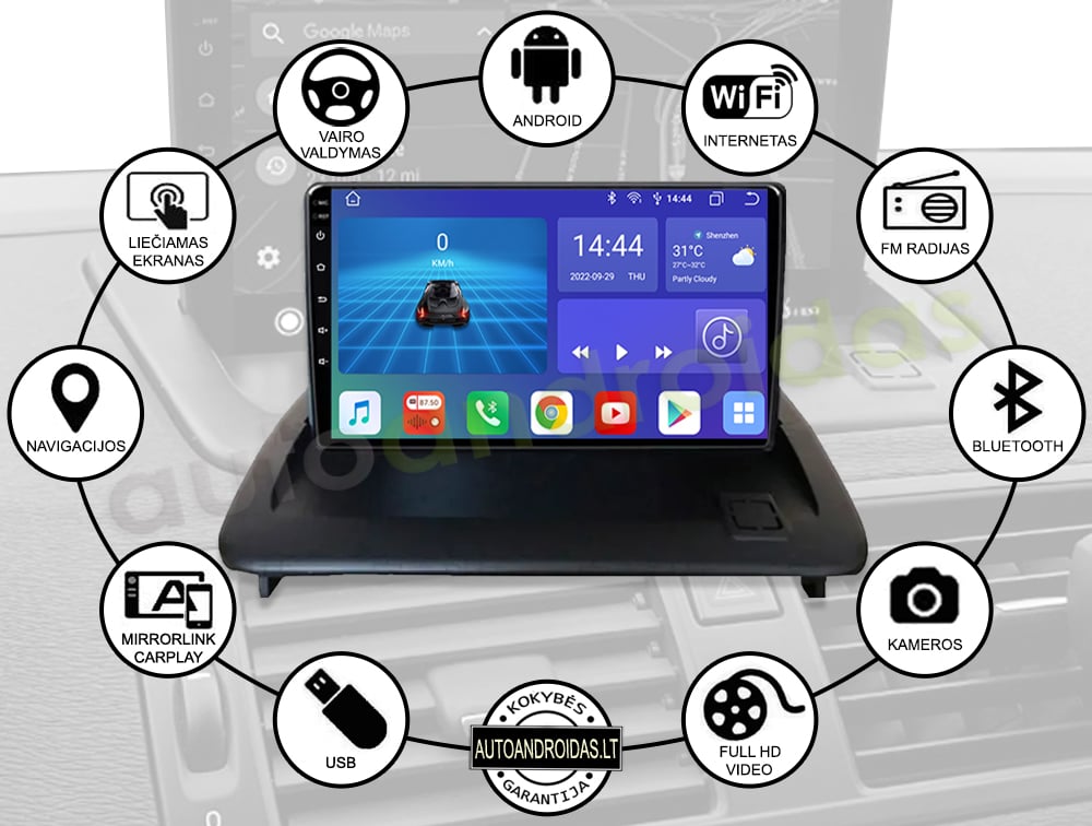 VOLVO C30 S40 C70 ANDROID MULTIMEDIA 2DIN MULTIMEDIJA | ANDROID ...