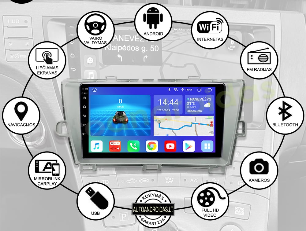 TOYOTA AVENSIS T25 ANDROID MULTIMEDIA AUTOMAGNETOLA GPS NAVI | ANDROID MULTIMEDIA | ANDROID ...