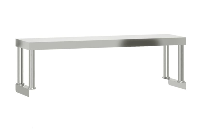 Upgraded Light Duty Stainless Steel Work Table Overshelf (Multiple ...