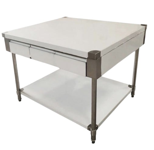 Centre Island Drawer Benches | Heavy Duty Prep Table | Stainless Steel ...
