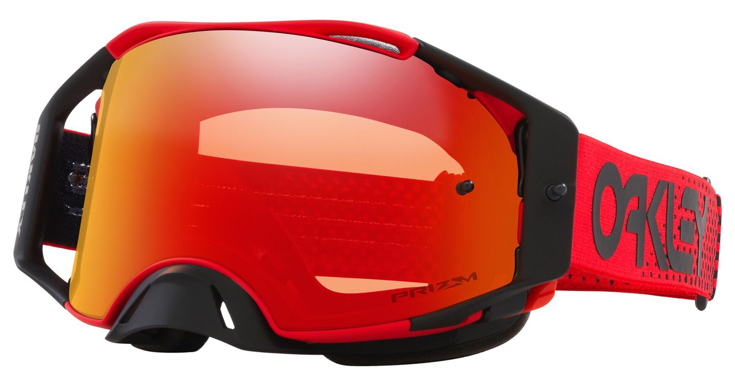 Oakley Airbrake Moto Goggle Red (Torch Prizm) | Dave Clarke Racing