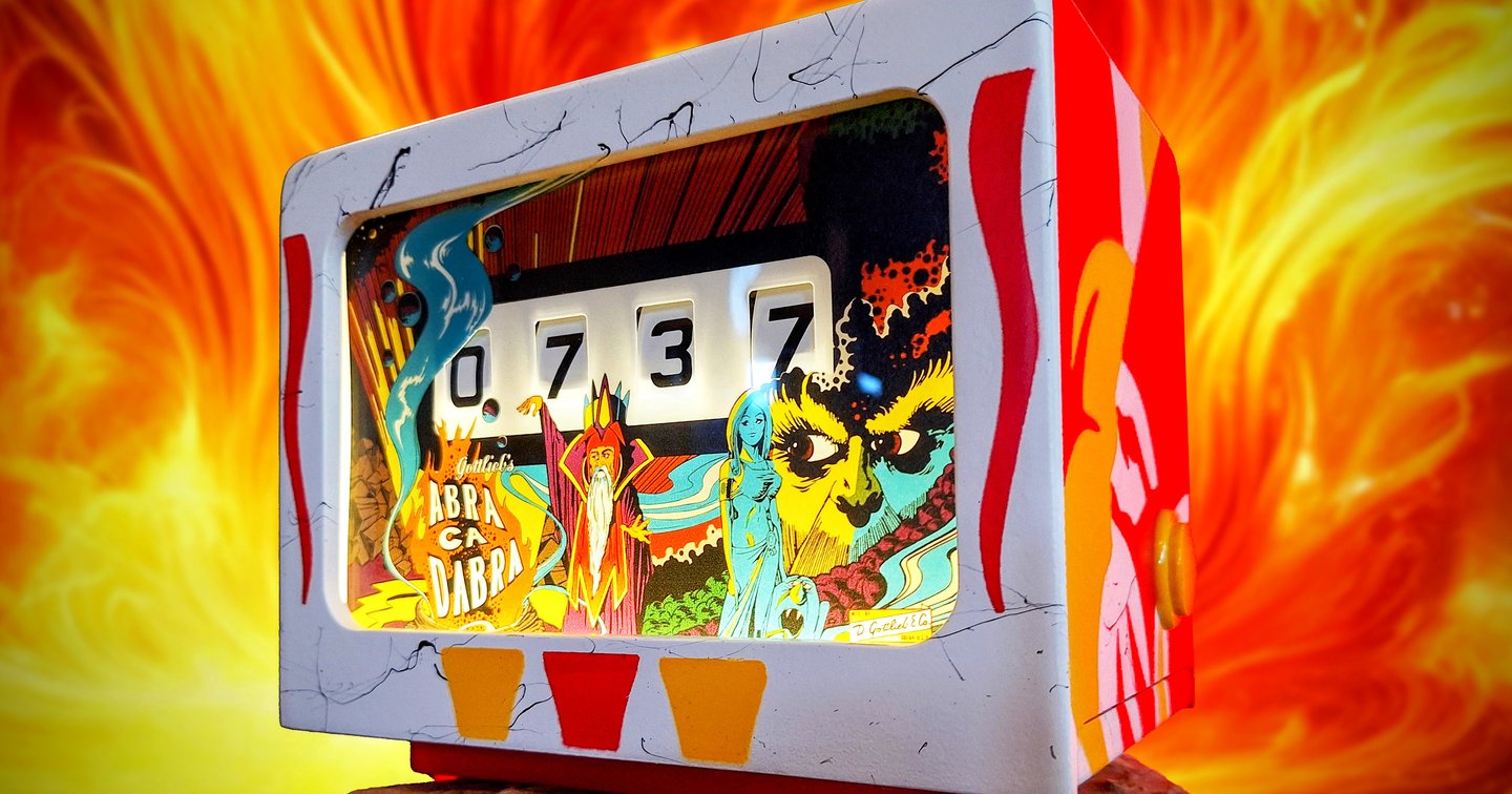 Gottlieb® Abra Ca Dabra Clock | Ayscrim Studios - Vintage Pinball ...