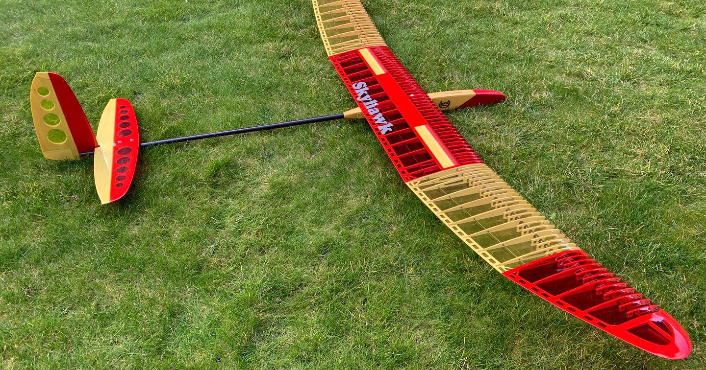 Skyhawk F3L ~ 2m RC F3-RES Glider ~ Laser-cut Full Kit | Sky High RC