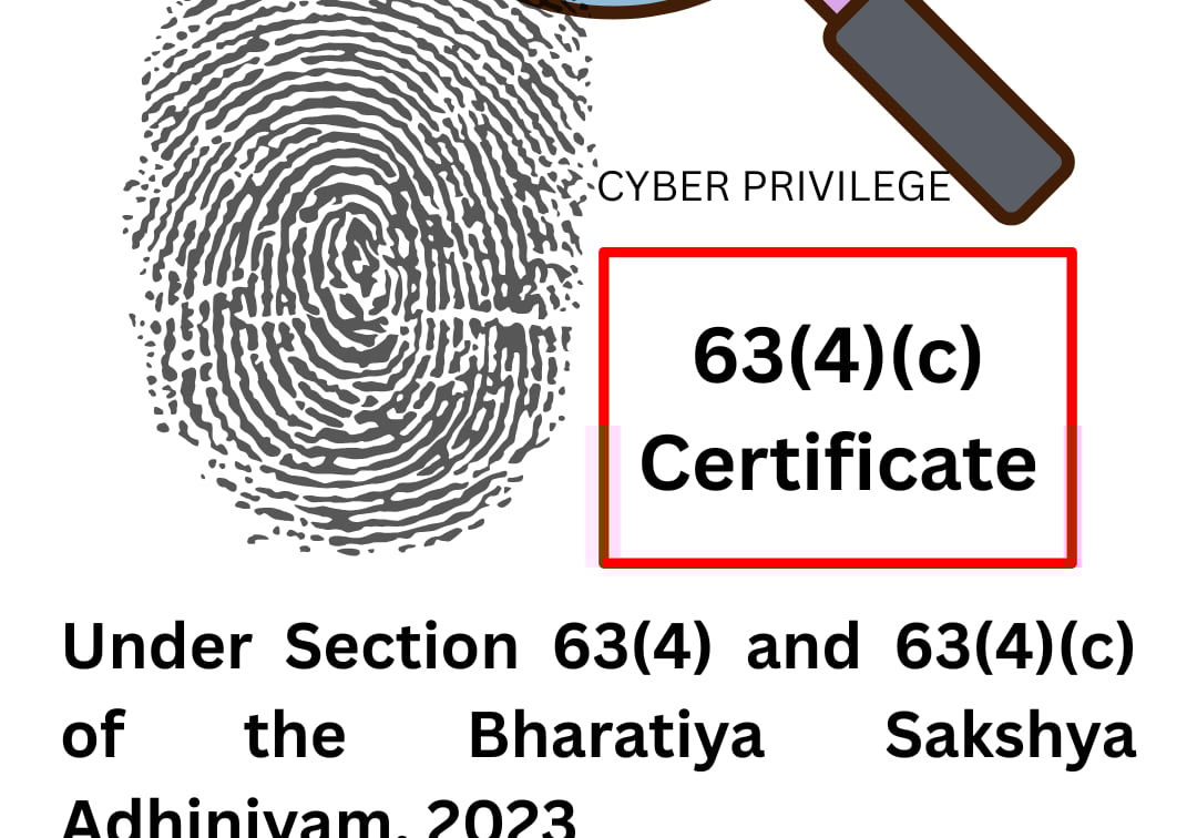 ⚖️ Electronic Evidence Certificate as per BSA 63(4)(c) and BSA Sec 63(4 ...