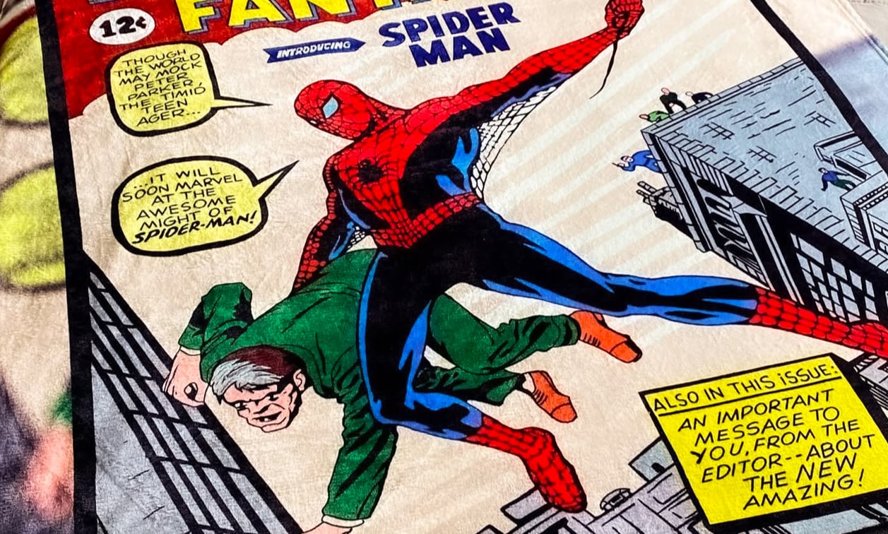 in the first Spider-Man comic | BE LOVE BLANKETS