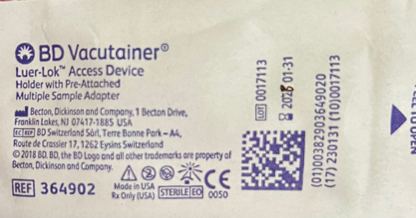 BD Vacutainer Luer-Lok Access Device | Wholesale Medical & More