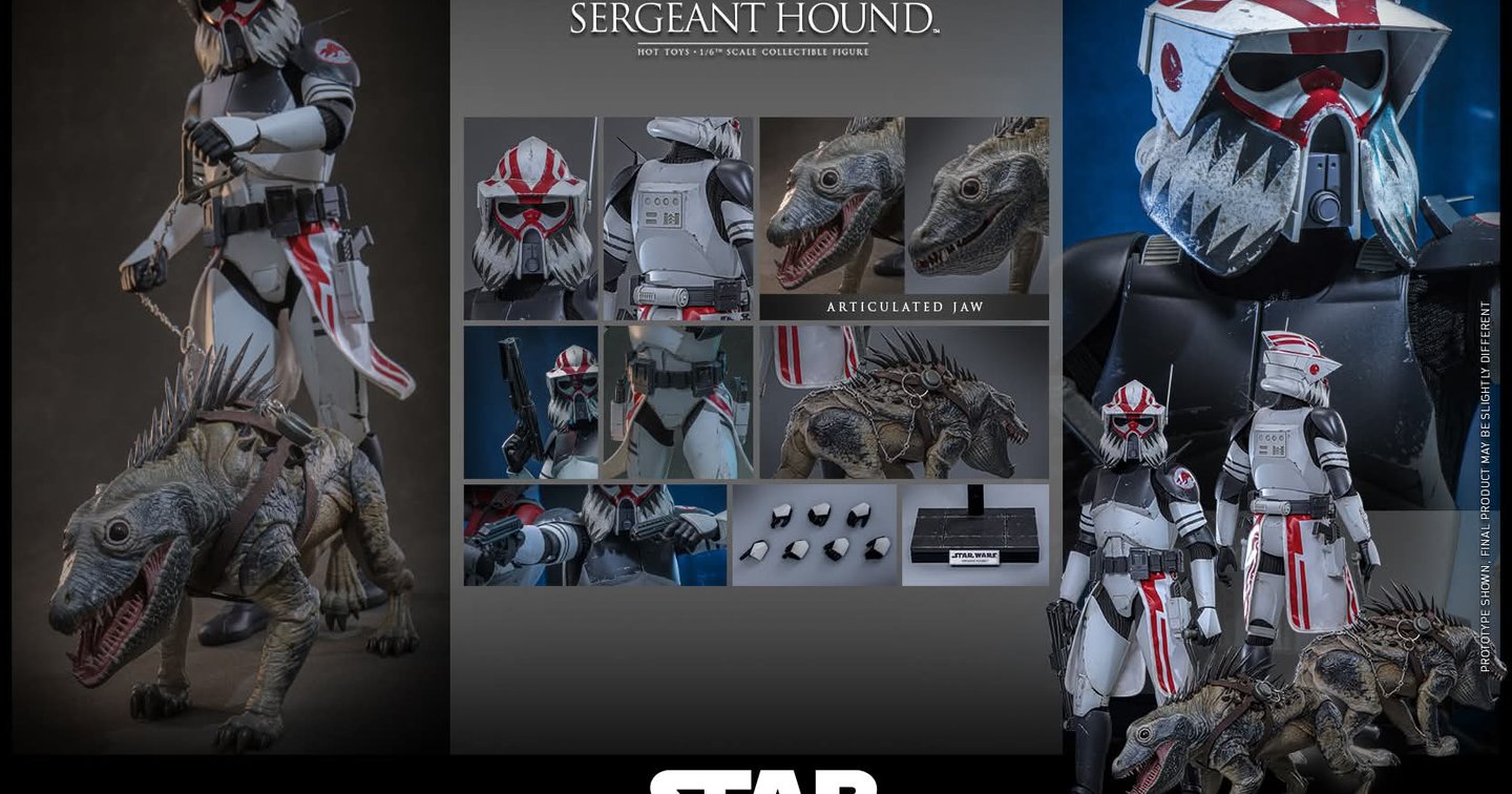 Pre order! Hot Toys The Clone Wars Sergeant Hound TMS167 Star Wars 1/6 ...