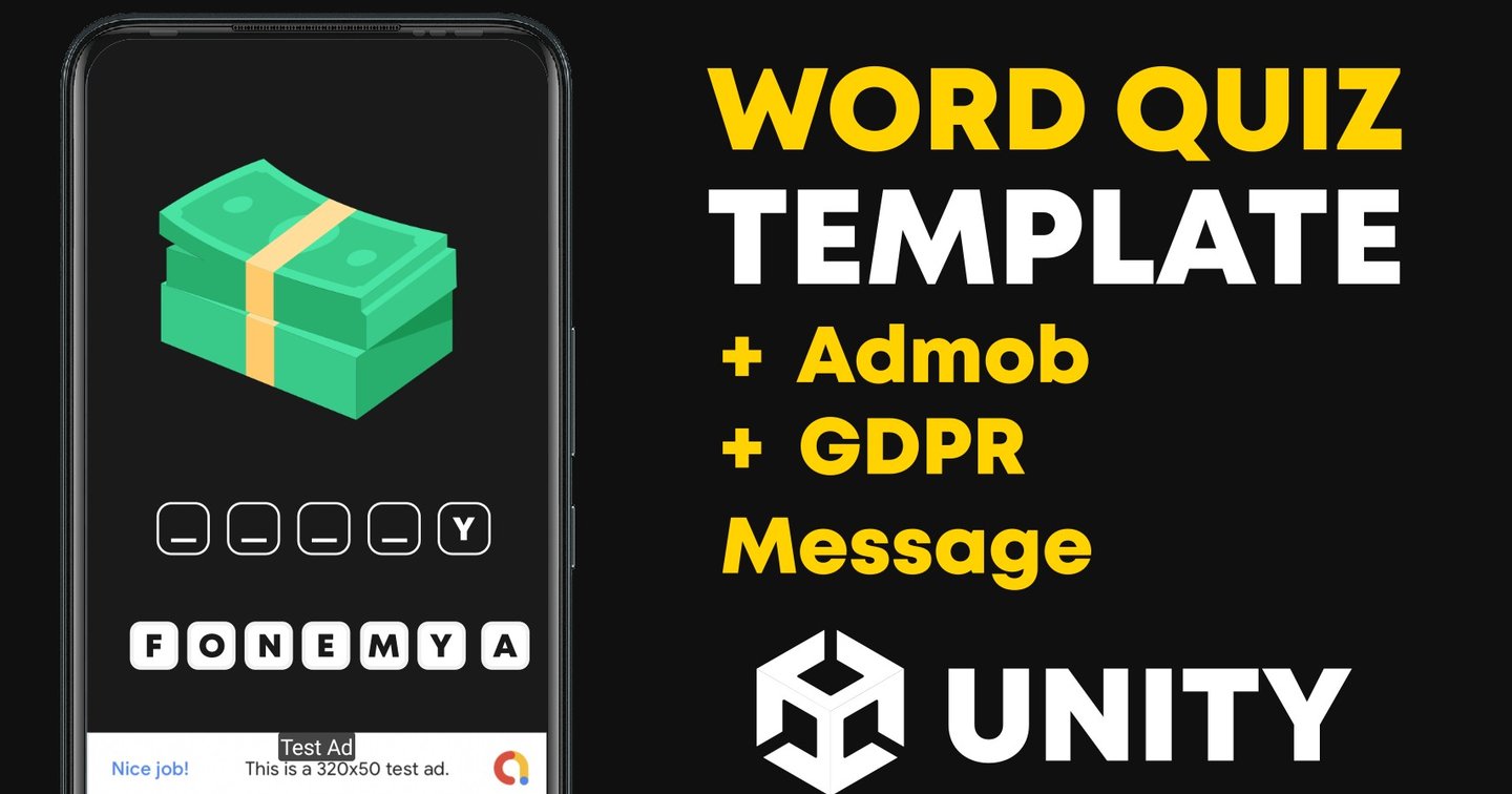Word Quiz Game Project - Admob & GDPR Message Included | Grafik Games