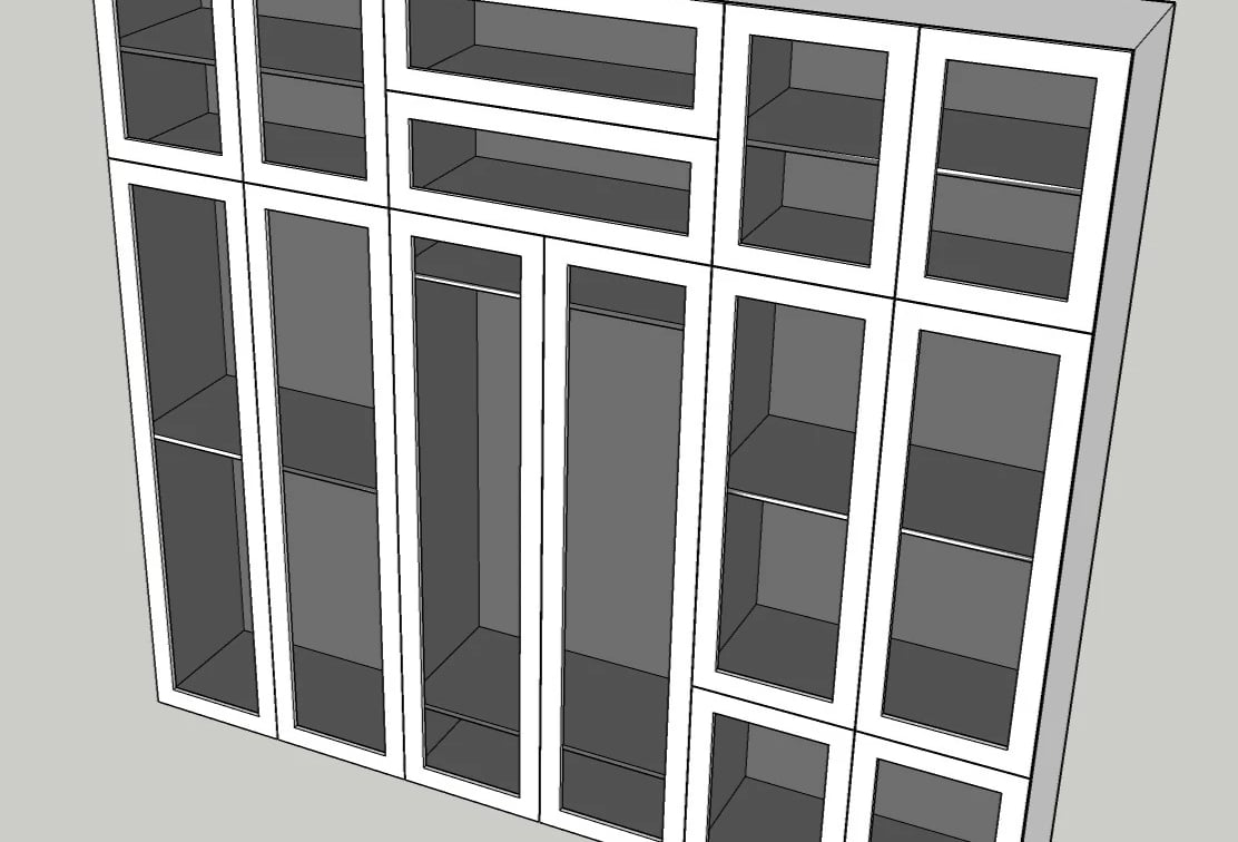 Modern Wardrobe Closet 3D Model – Interior Storage Design – SketchUp ...