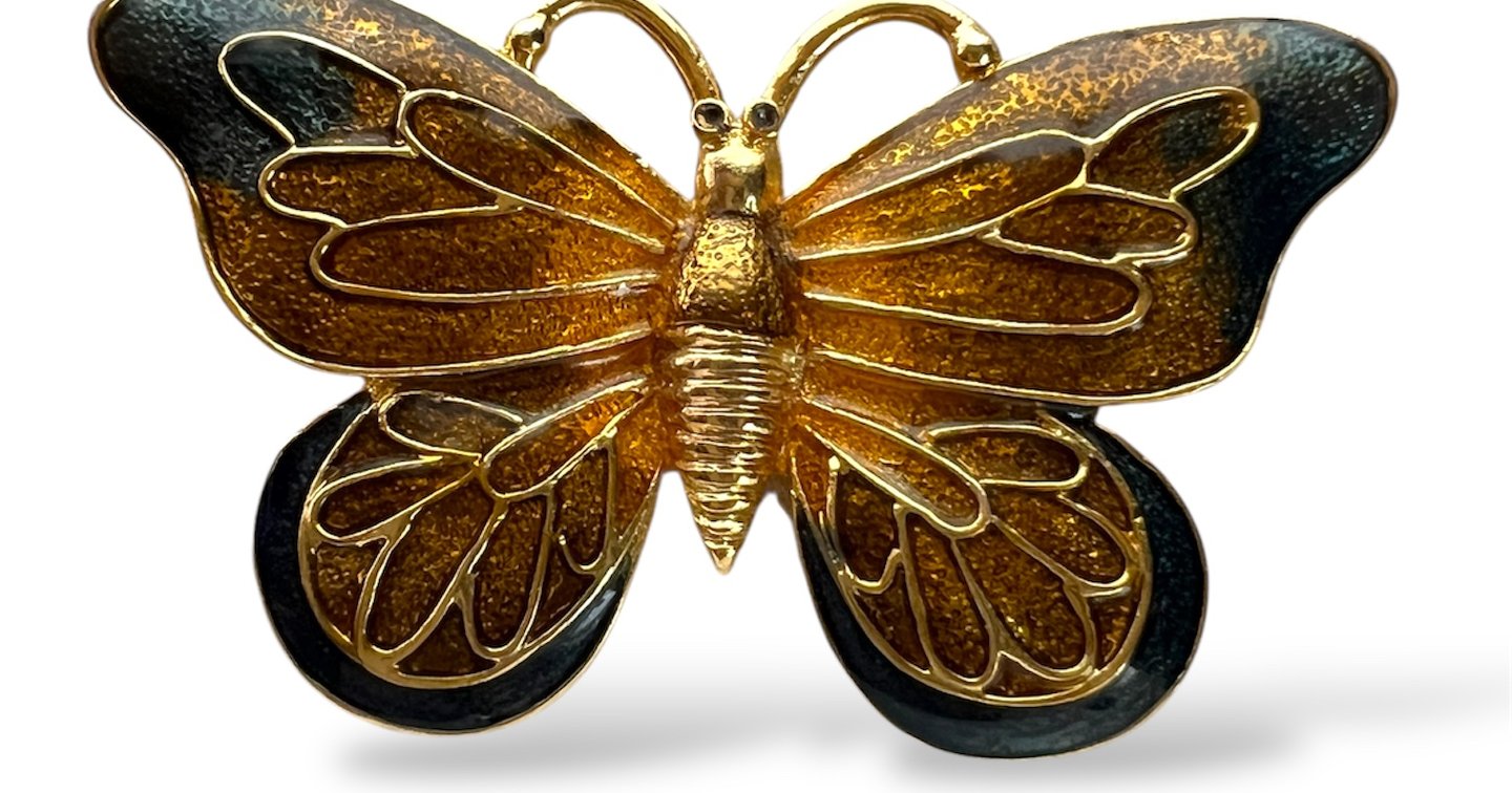 Vintažinė sagė drugelis | Dionka