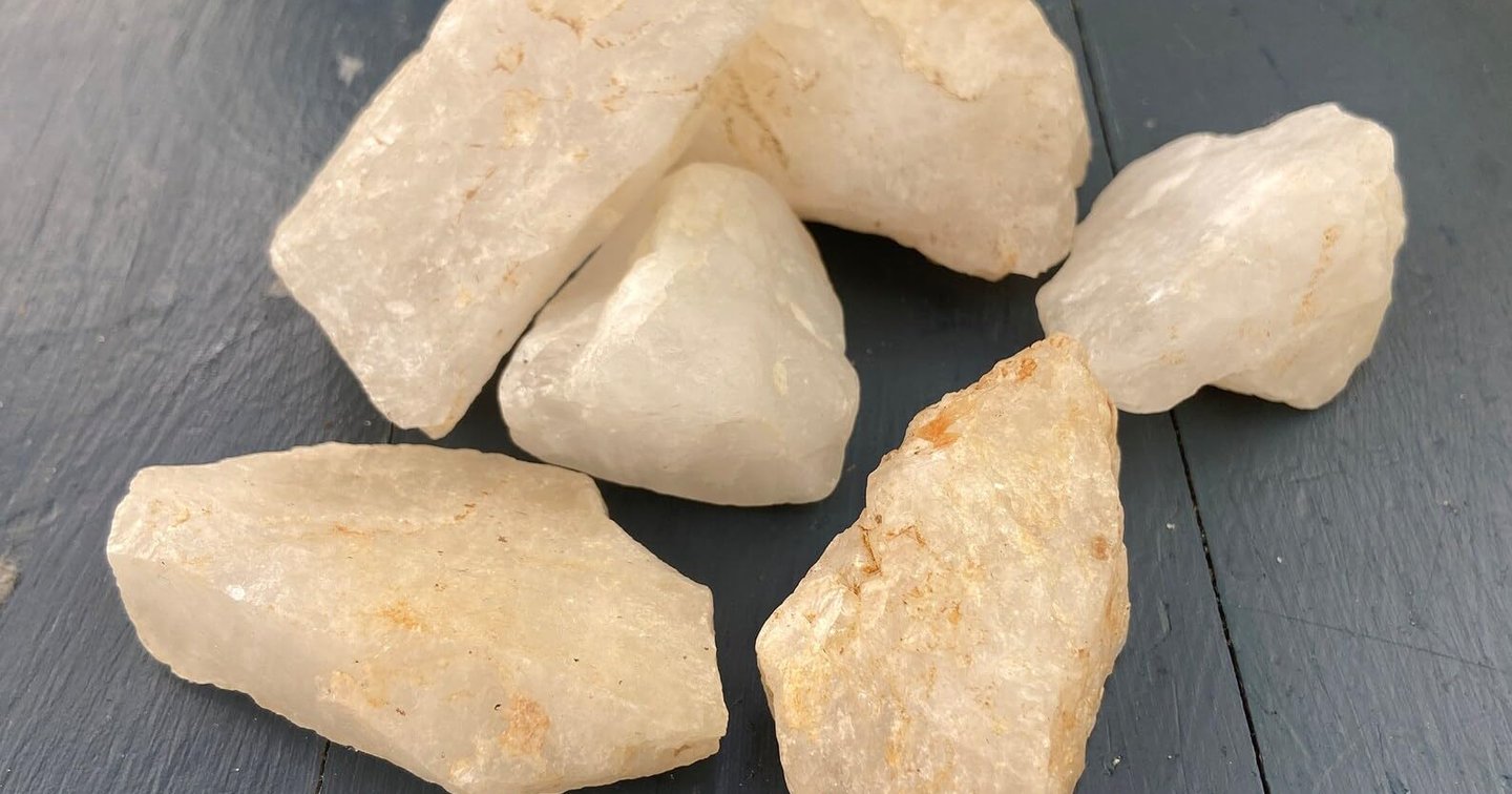 Raw White Quartz Stones for Natural Healing | DKS STORES