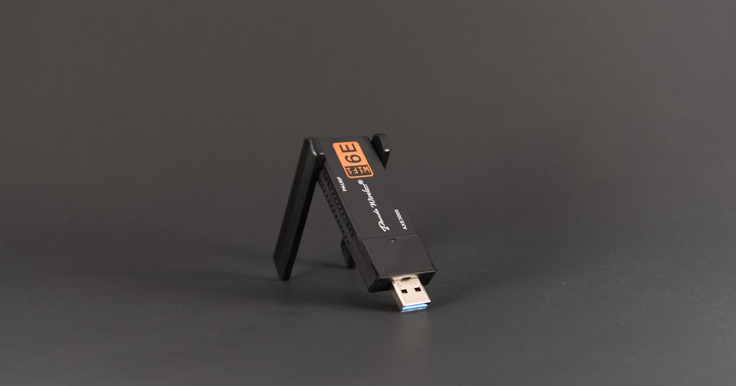 Panda Wireless PAU0F AXE3000 Wi-Fi 6E (6 GHz) USB Adapter | Big QAM