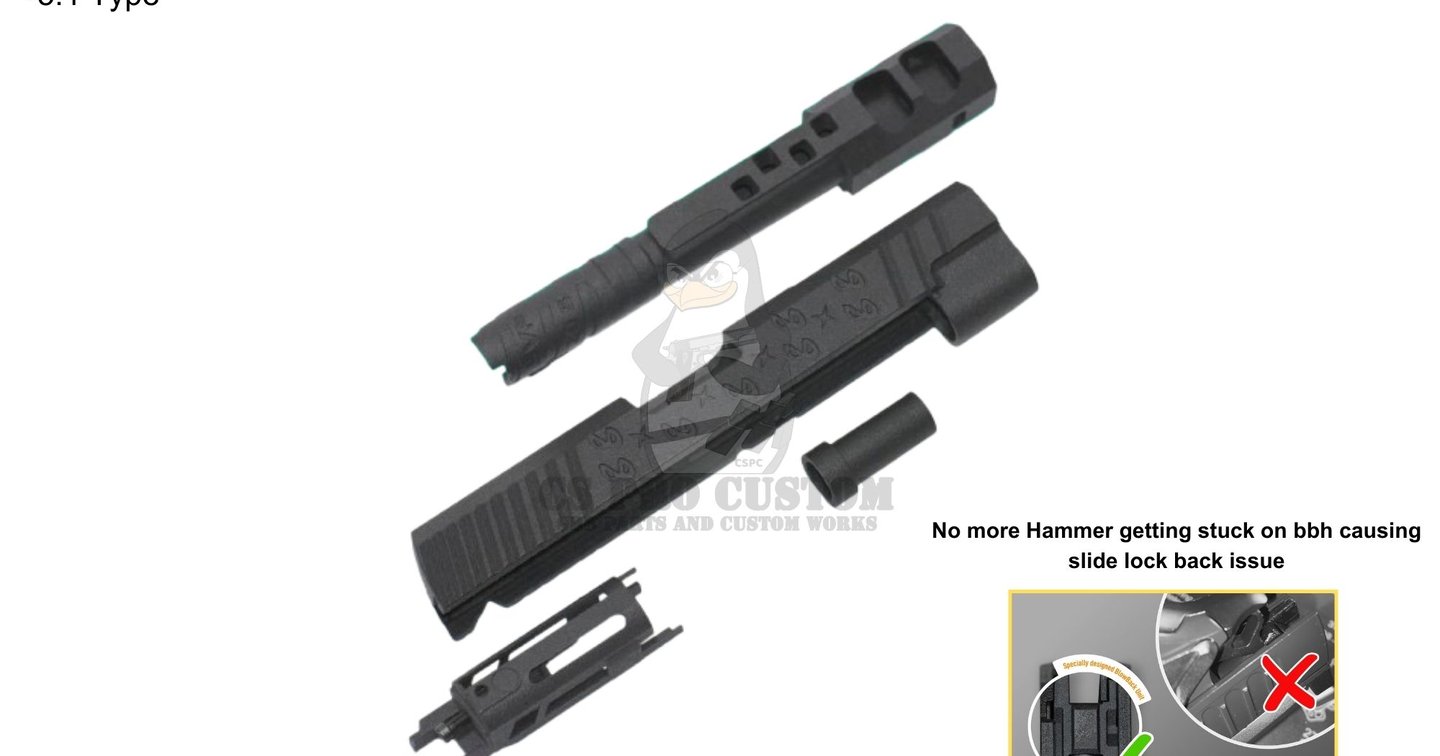 HYPERTEK 3D Printed Hybrid Style Open Slide | CS Pro Custom