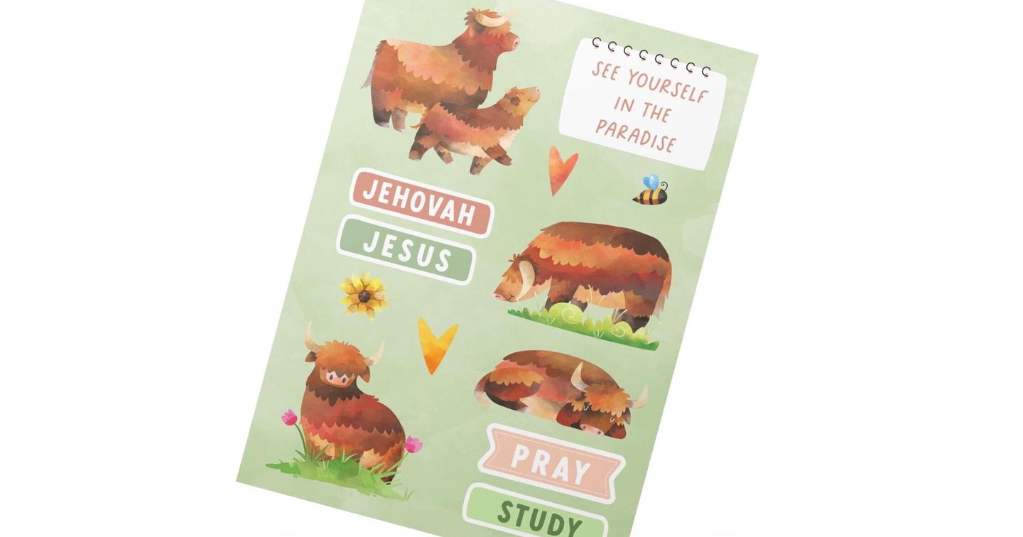 Highland Cow Sticker Sheet | Pure Joy Paper Designs