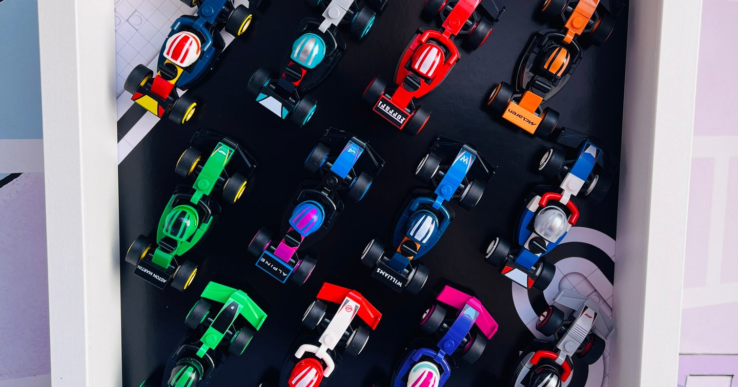 Cornice Formula Frame MICRO F1 EDITION per Set Lego 71049 | Brickframe