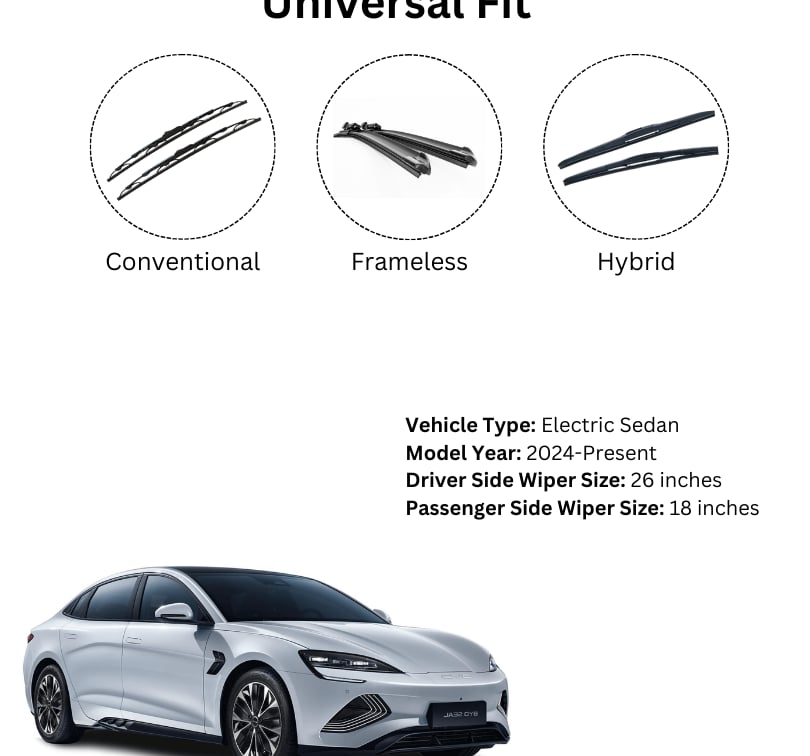BYD Seal Wiper Blades