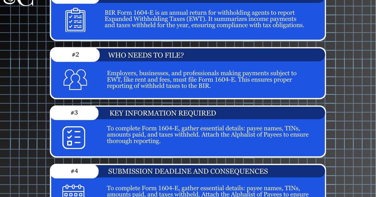 BIR Form 1604E Filing | John Kelly & Company