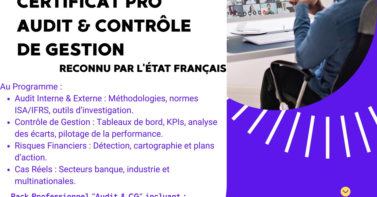 Certificat Pro Audit & Contrôle de Gestion | ISFC Paris