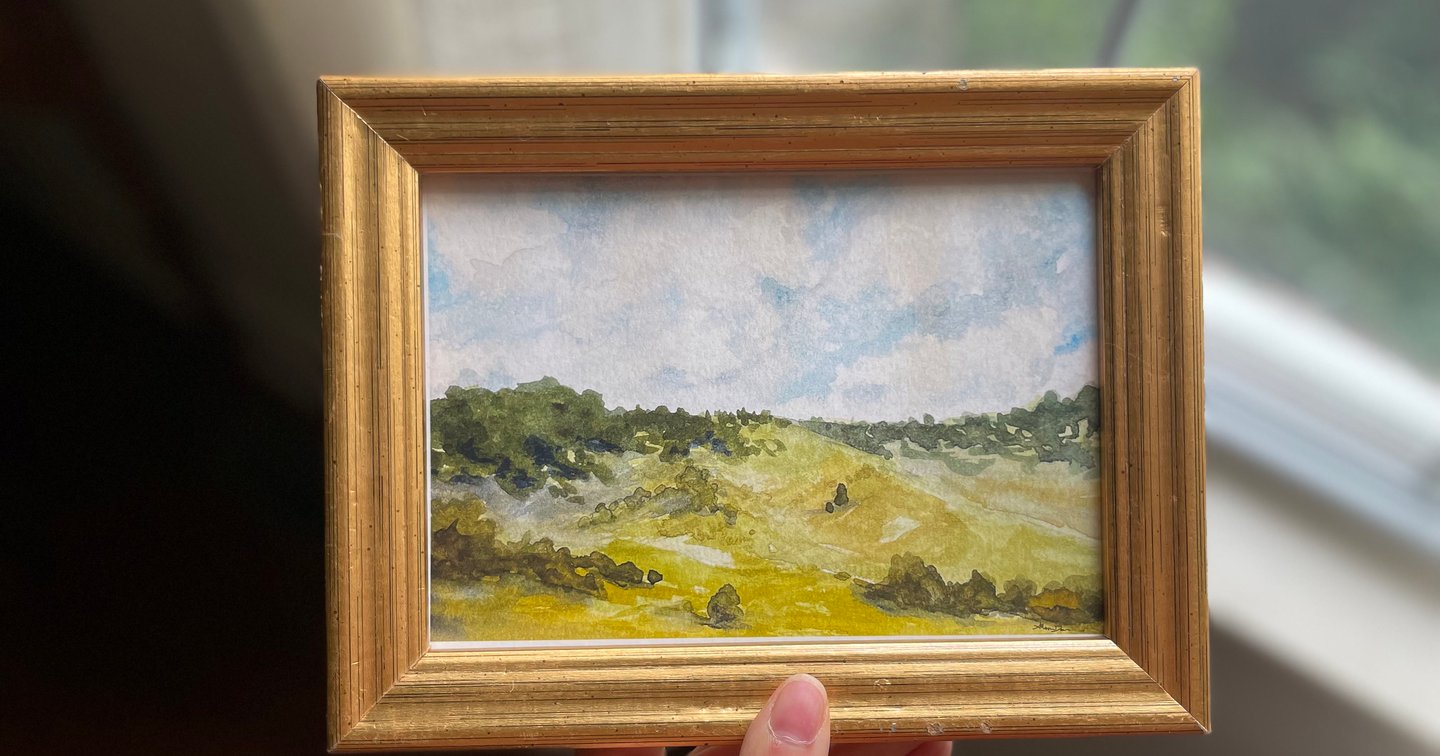 Choppy Hills | allison dee art watercolor prints