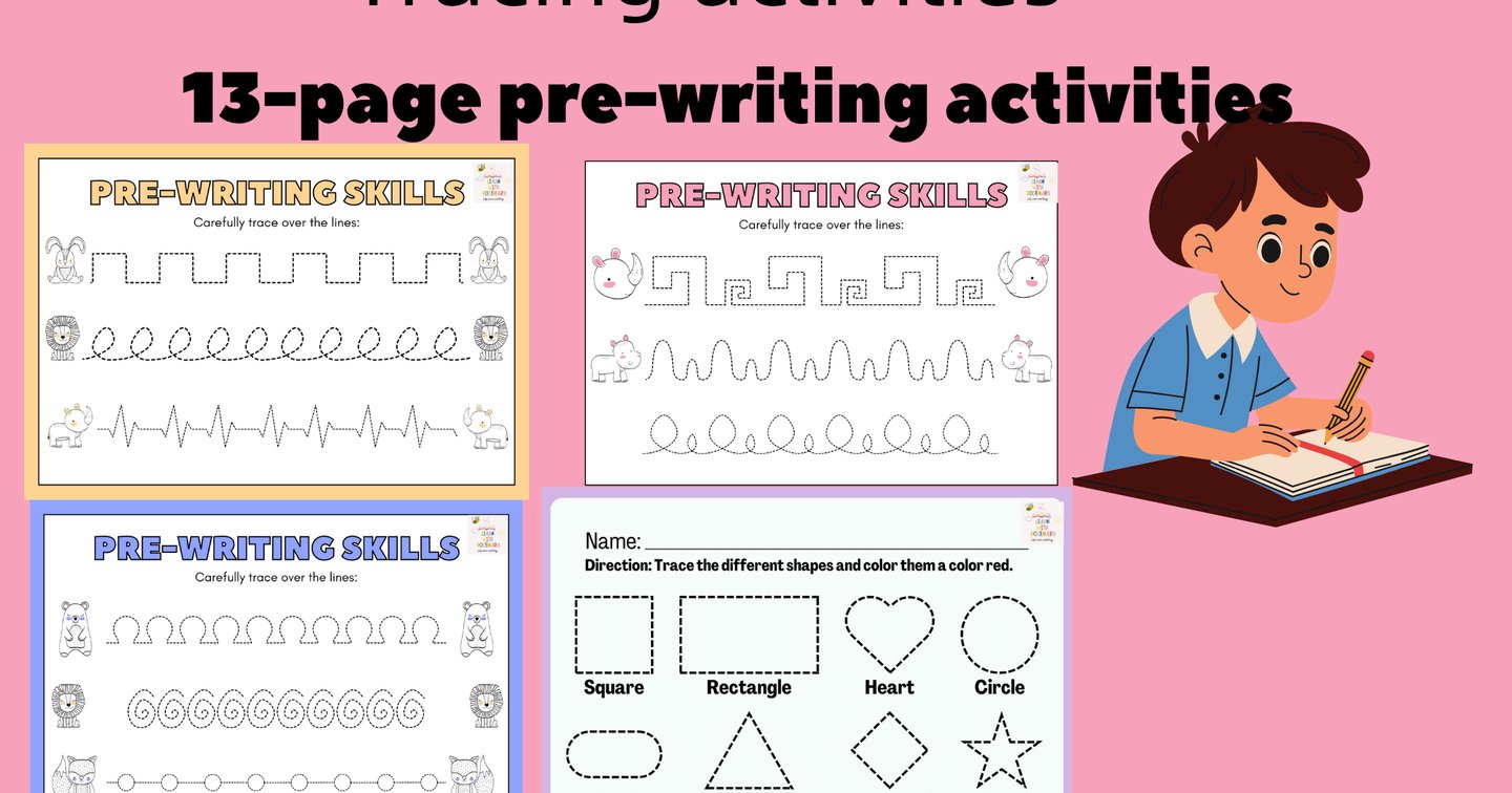 Pre-Writing Skills Workbook | Learn with Rosemary