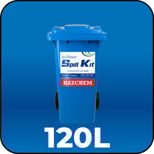 Premium 120L Chemical Spill Kit for Hazardous Materials - Portable ...