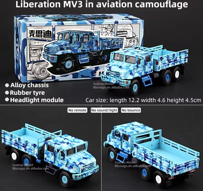 Liberation MV3 Blue | Kerala Diecast Cars