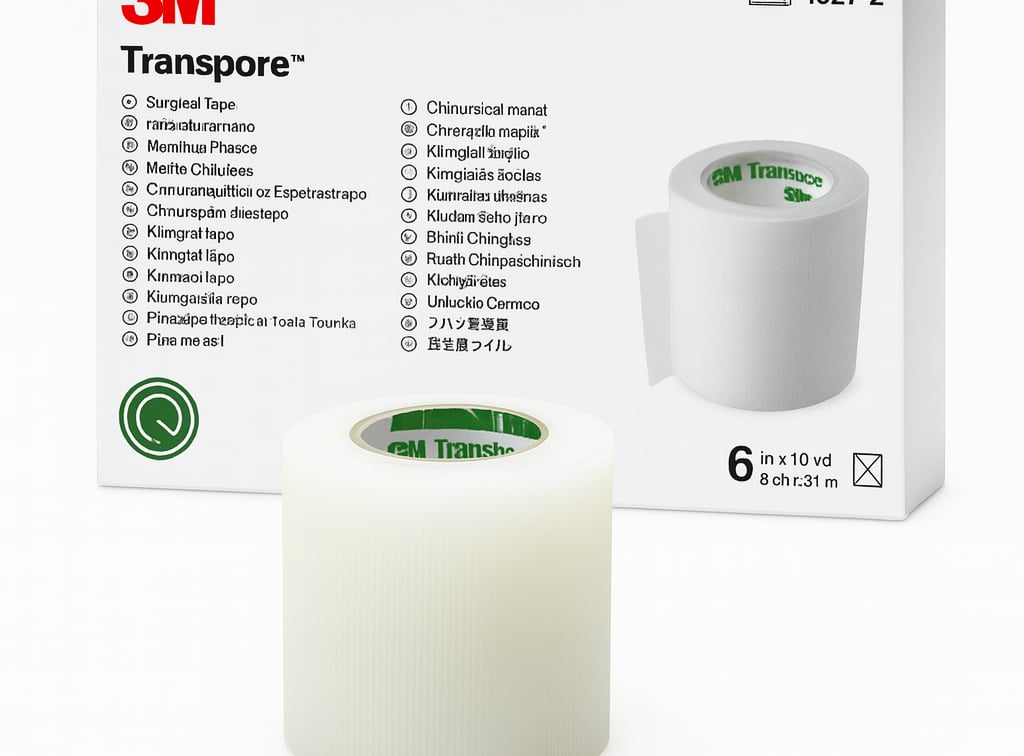 Cinta Transpore Marca 3m 7.5 Cm 3 In Caja Con 4 Rollos | GRUPO AROMEDICAL