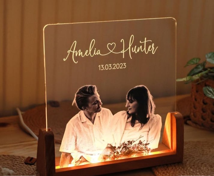Personalized LED Acrylic Photo Frame | VARAM