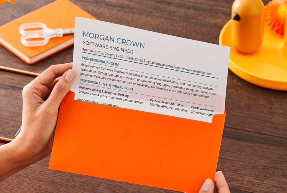 Professional ATS Resume Template (Indigo) + FREE Cover Letter Template ...