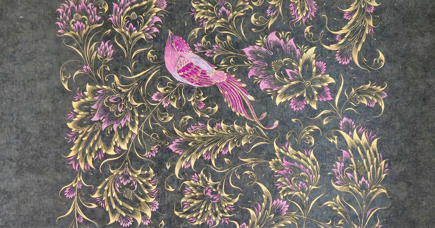 Majestic Spring — Gouache & Gold Painting by Niloofar Afshar | Nilpar ...