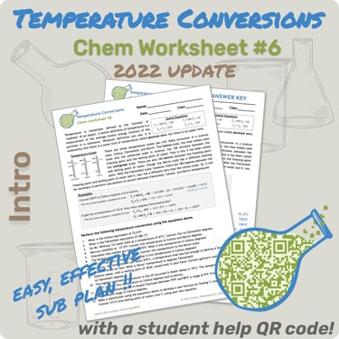 6-Temperature Calculation Worksheet | Science Worksheets by John Erickson