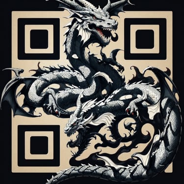 Majesty Dragon Art QR Code | Artvizual