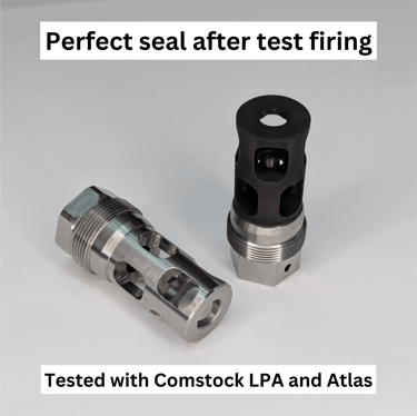 Compact Muzzle Brake (5/8-24) Plan-B Suppressor Mount | Comstock Armory