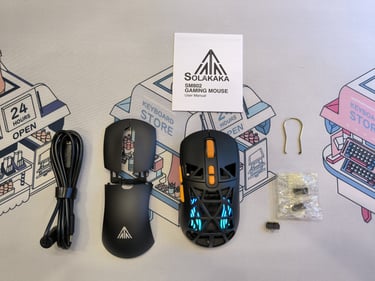 Solakaka SM802 Wireless Gaming Mouse - 12K DPI, Tri-Mode, Hot-Swappable ...