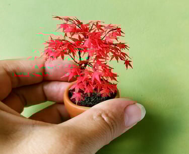 Miniature Maple bonsai tree 1:12 | moonflower miniatures