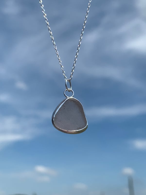 Rare Lilac Sea Glass Necklace