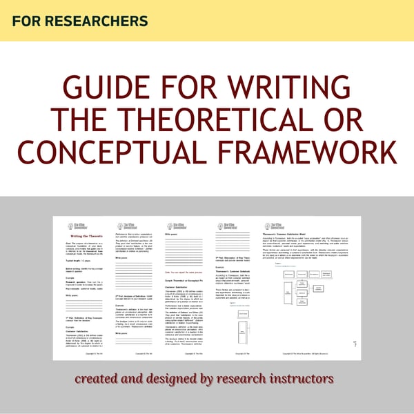 Guide for Writing the Theoretical or Conceptual Framework | The Wise ...