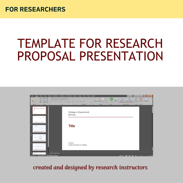 Template for Research Proposal Presentation | The Wise Researcher