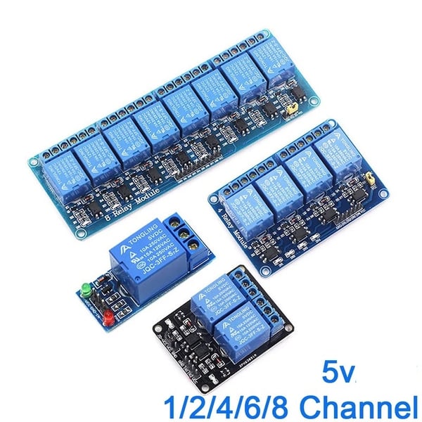 Relay module 5v - 1 2 4 6 8 channel with optocoupler Relay Output | Electronics Coding