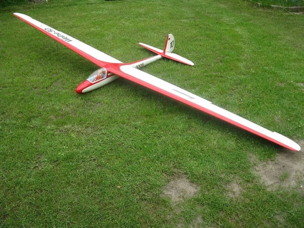 Graupner Weihe 50 - RC 3.2m Scale Model Glider ~ Laser-cut balsa/ply ...