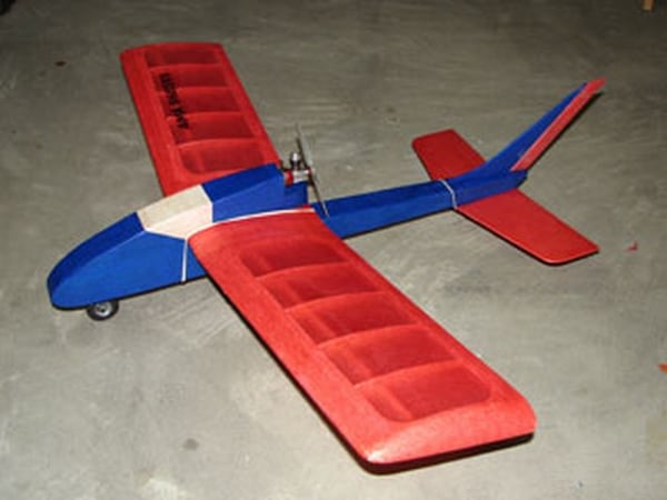 Buzz Bomb by Stu Richmond ~ RC pusher model - Laser-cut Balsa Parts Set ...