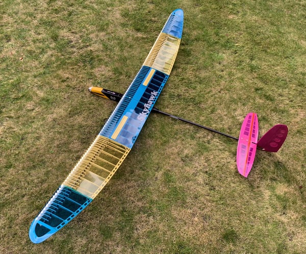 Skyhawk - Cross tail ~2m RC RES Glider ~ Laser-cut Full Kit | Sky High RC