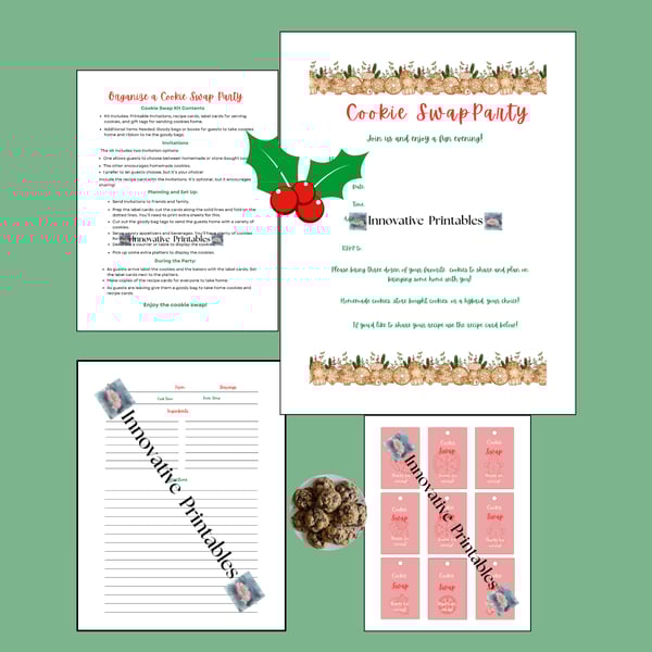 Printable Cookie Swap Party Plan | Innovative Printables