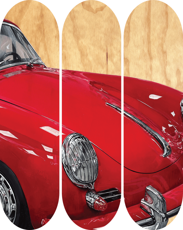 "GRANDPAS CAR" | Manic Cherry Skateboard Wall Art