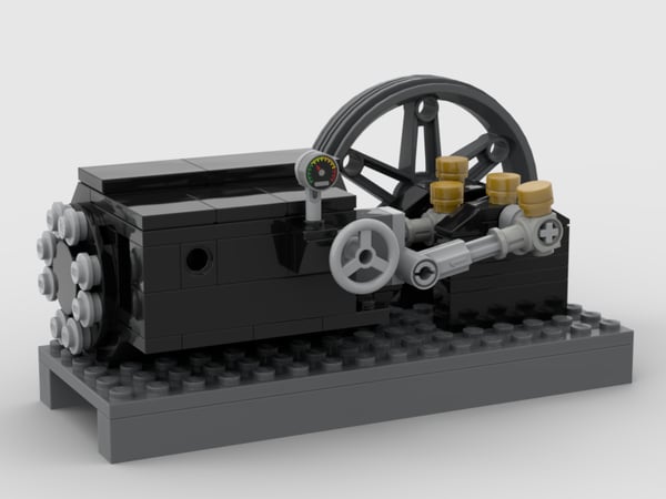 Working Steam Engine Instructions | BlueBrickMOCs