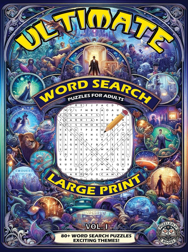 Ultimate Word Search for Adults Large Print | PuzzlePlayBooks.com
