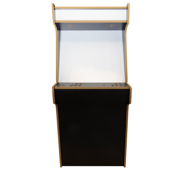 27" Black Upright Arcade Cabinet Kit – Flat Pack | Knockout Arcades