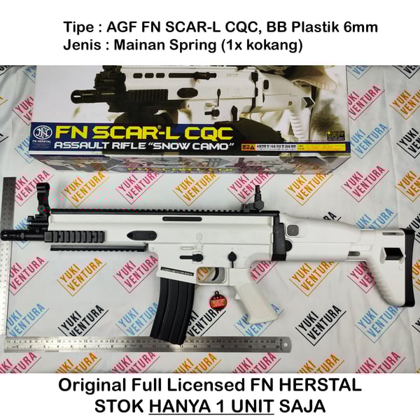 #RARE AGF FN SCAR-L CQC , FULL LICENSED FN HERSTAL (STOK HANYA 1 UNIT) | YUKI VENTURA