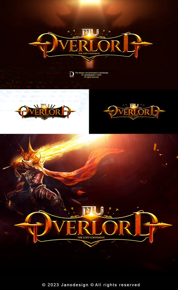 EDITABLE GAME LOGO - MU OVERLORD | JanoDesign
